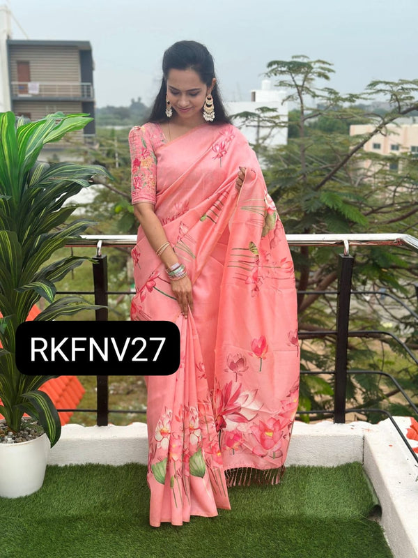 Tussar Sami silk saree with trending design 🎁 – Rishi Boutique