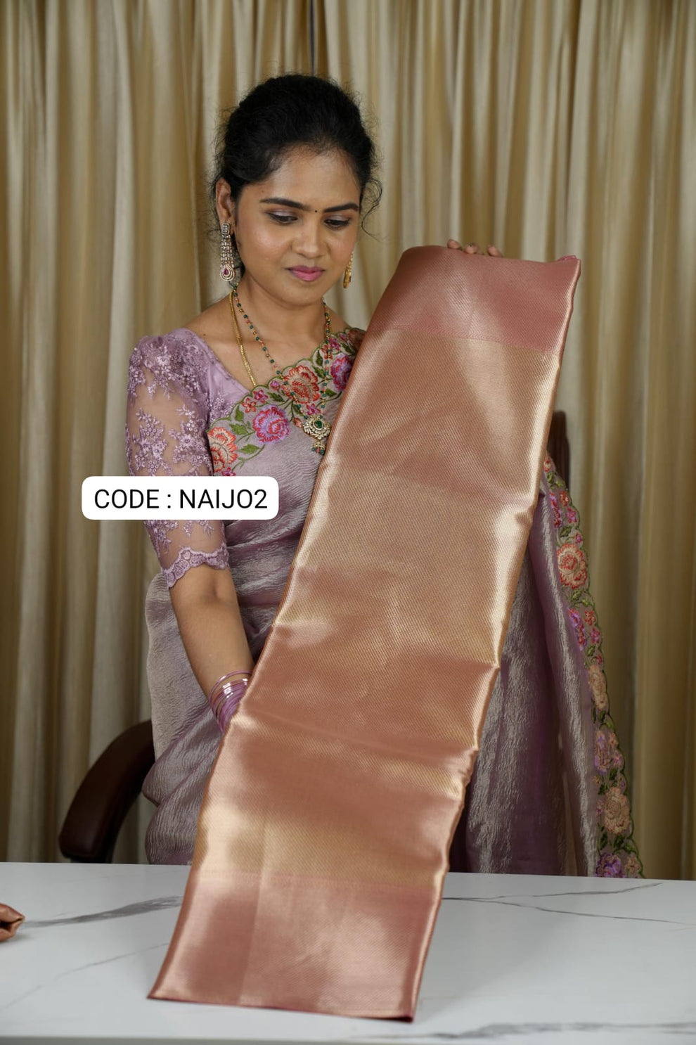 Golden shade. Jothika inspired saree shade 12 prebook 🥳 – Rishi Boutique